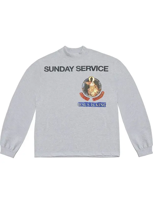 Y*y様 SUNDAY SERVICE Tシャツ グレー Kanye West Sunday Service New York Ong-Seeve T-Shirt - Grey