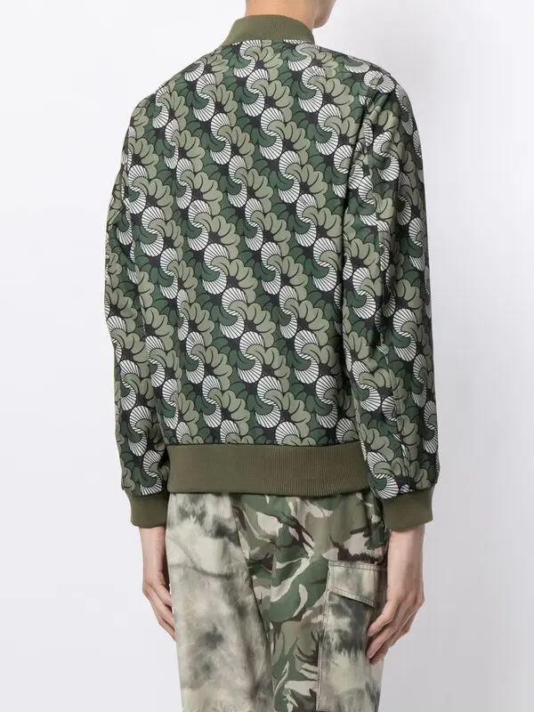 PORTS V Abstract-print Bomber Jacket