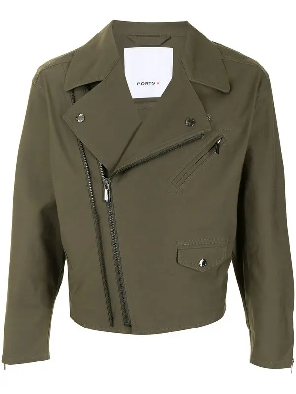 PORTS V Wide Lapels Biker Jacket
