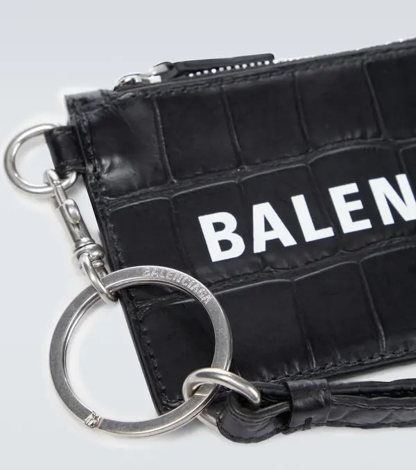 Balenciaga Cash Card Case On Keyring