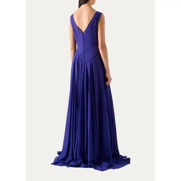 Akris Silk Georgette Gown