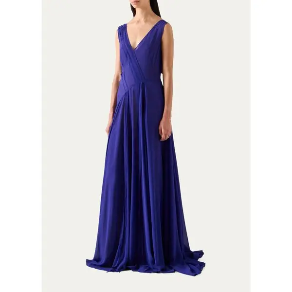 Akris Silk Georgette Gown
