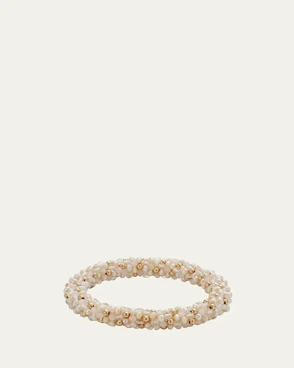 Meredith Frederick Grace Kelly Pearl Bracelet - Gold
