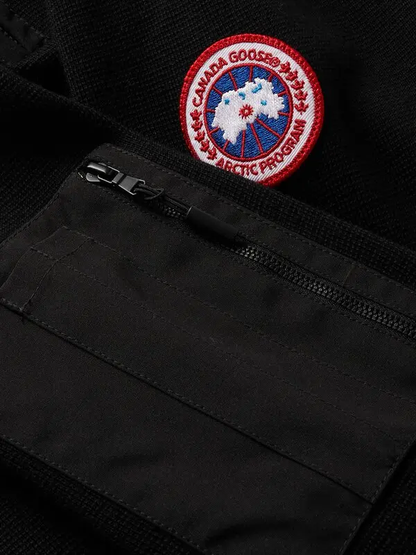 Canada Goose Stormont Slim-fit Merino Wool Half-zip Sweater - Black