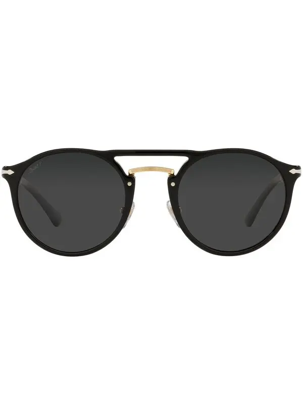 Persol Round Frame Sunglasses - Black
