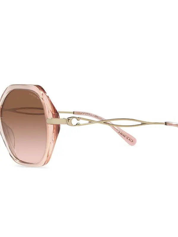 COACH Hexagon Frame Sunglasses