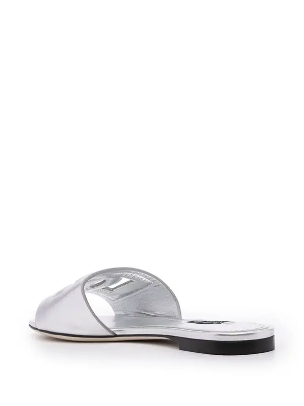 Dolce & Gabbana Dg Millennials Metallic Sandals - Silver