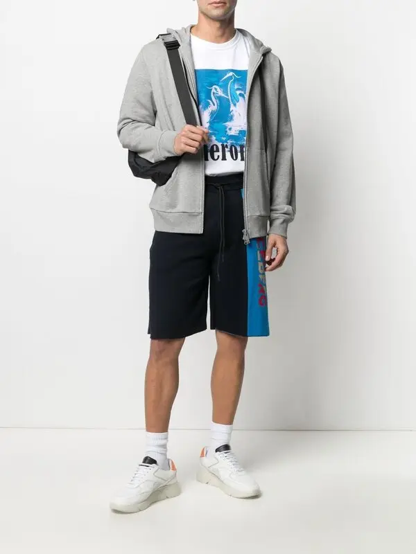 Iceberg Logo Knit Track Shorts