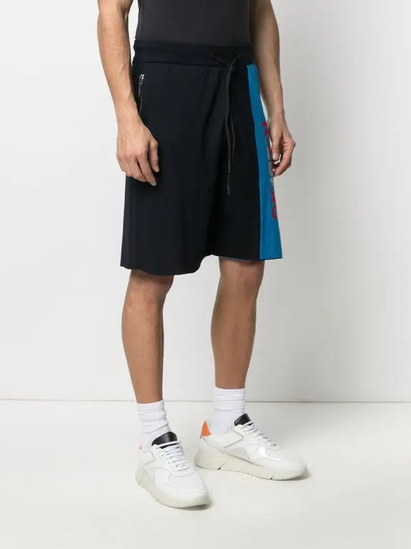 Iceberg Logo Knit Track Shorts