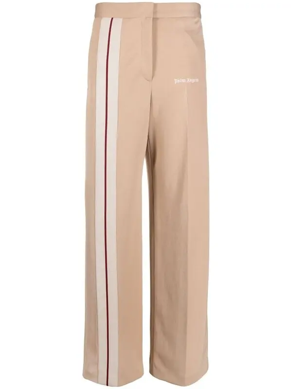 Palm Angels Logo-print Wide Leg Trousers