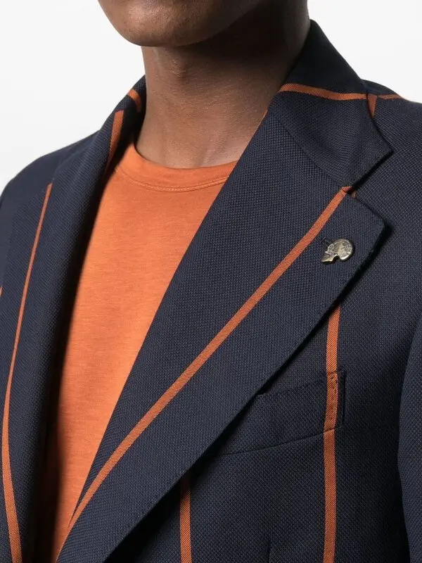Gabriele Pasini Two-Tone Pinstripe Suit In Blue - 37% Off