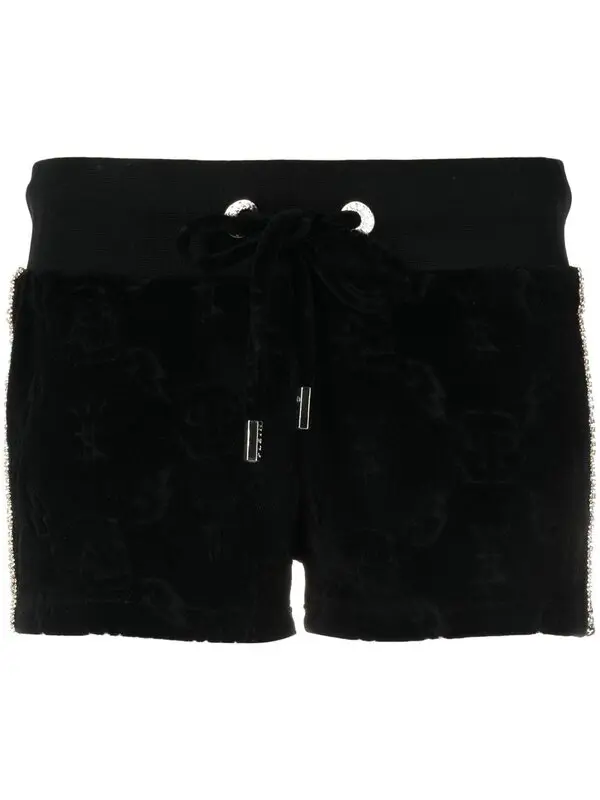 Philipp Plein Monogram Drawstring Shorts