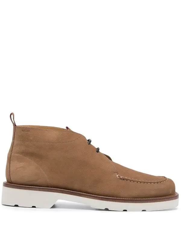Bally New Chukka Leather Boots Shoes 7.5    nordway Bally Nordway Desert Boots - Brown | Editorialist main image 3