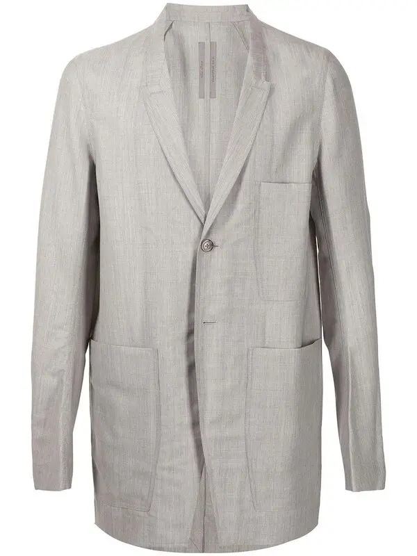 Rick Owens Single-breasted Wool Blazer