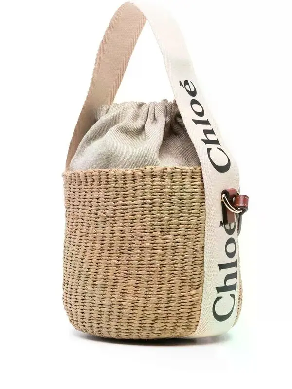 Chloé Small Woody Bucket Bag - Neutrals