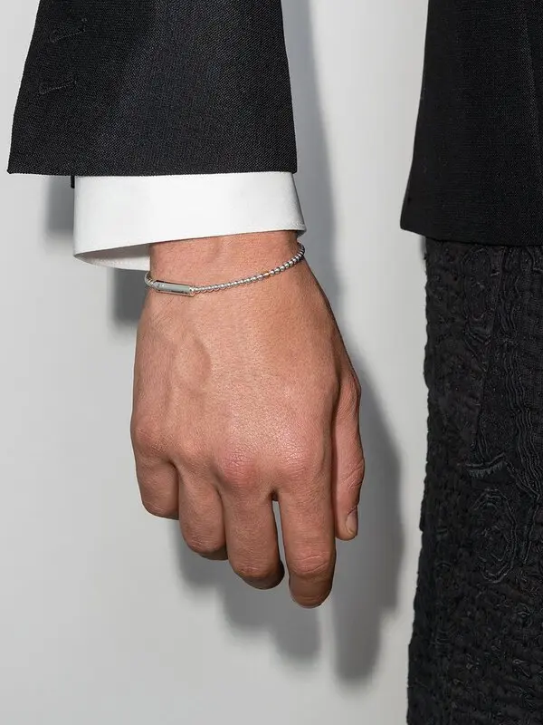 Le Gramme Le 11g Brushed Bead Bracelet - Silver