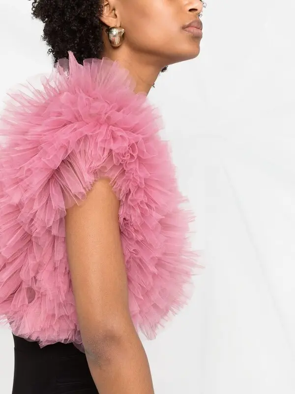 Alchemy Fashions X Lia Aram Ruffled Bodysuit - Pink