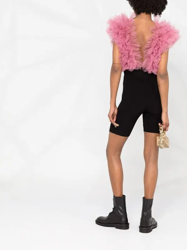 Alchemy Fashions X Lia Aram Ruffled Bodysuit - Pink