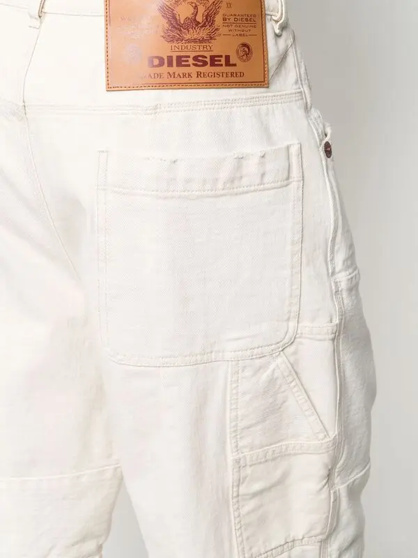 DIESEL® Panelled Knee-length Denim Shorts