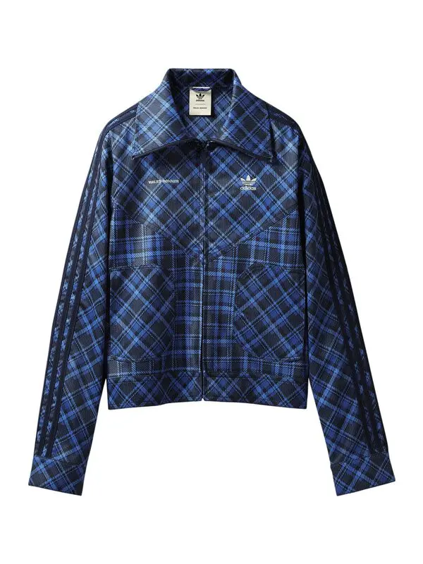Adidas X Wales Bonner Check Tartan Track Jacket - Blue | Editorialist