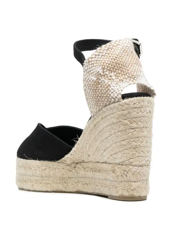 CastaÑer 100mm Buckle-fastening Platform Espadrilles - Black