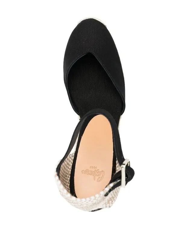 CastaÑer 100mm Buckle-fastening Platform Espadrilles - Black