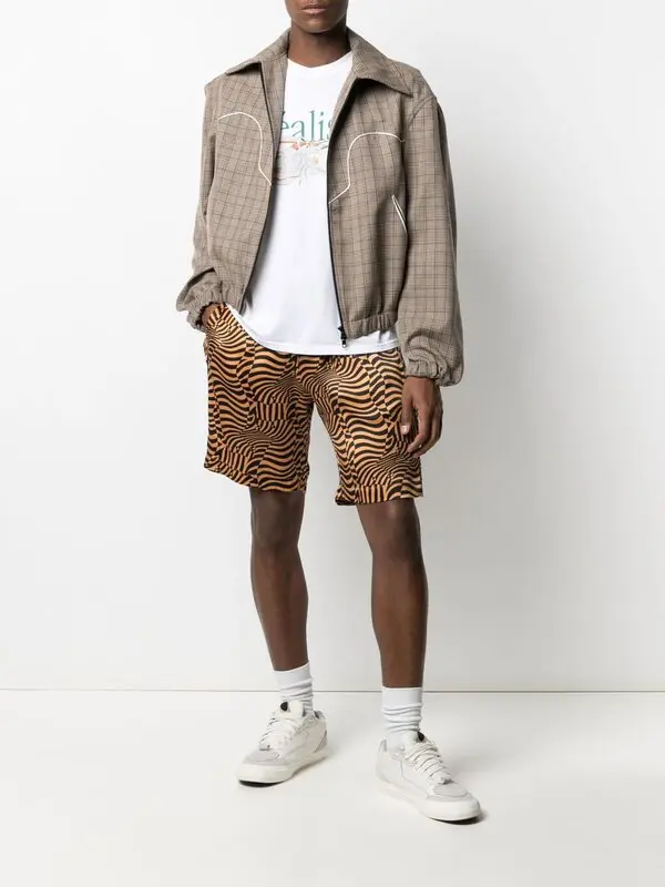 GARCONS INFIDELES Psycho Abstract-print Shorts