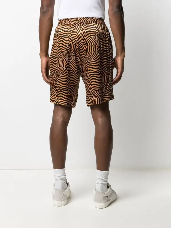 GARCONS INFIDELES Psycho Abstract-print Shorts