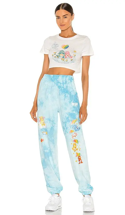 BY SAMII RYAN Raining Care Bears Tie-dye Sweatpants