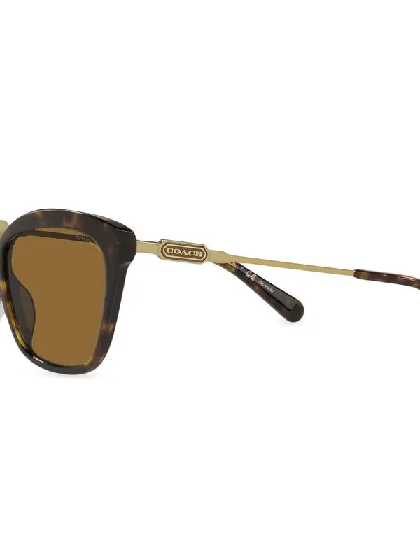COACH Tortoiseshell-frame Sunglasses