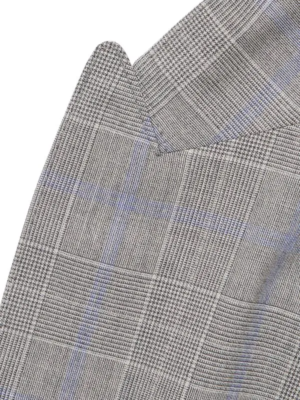 Giorgio Armani Slim-fit Double-breasted Prince Of Wales Checked Wool Suit Jacket