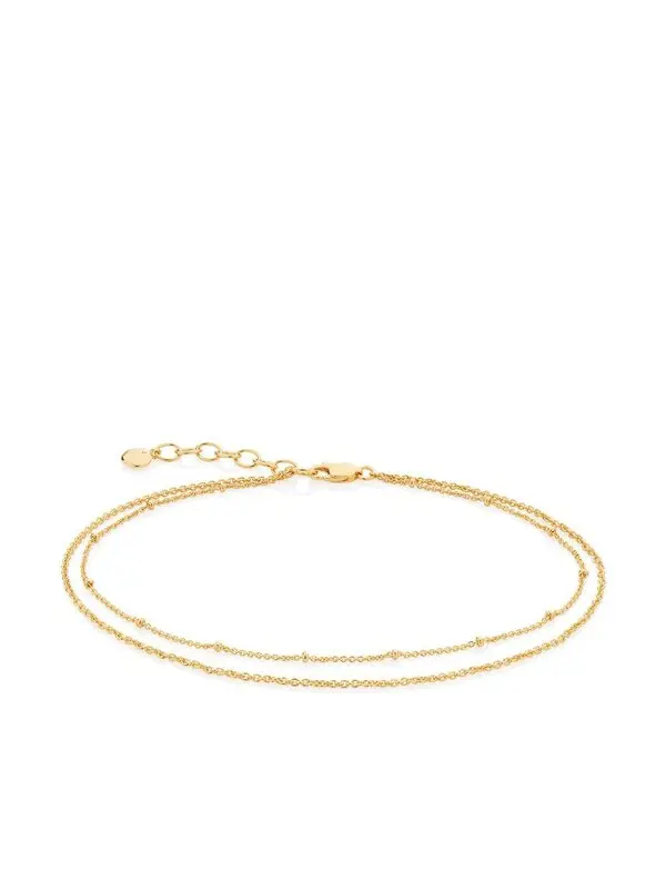 Monica Vinader Double-chain Adjustable Anklet - Gold