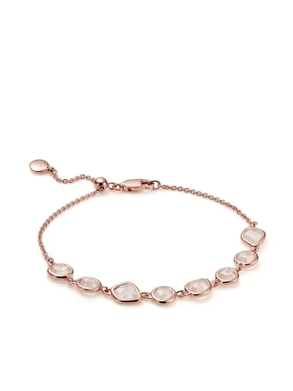 Monica Vinader 18kt Rose Gold Vermeil Siren Mini Nugget Cluster Bracelet - Pink