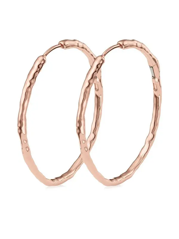 Monica Vinader Siren Muse Large Hoop Earrings - Pink