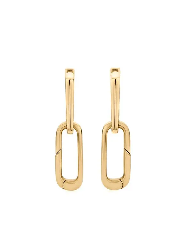 Monica Vinader 18kt Vermeil Alta Capture Charm Drop Earrings - Gold