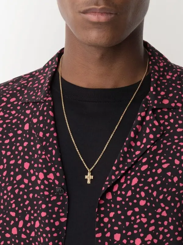Emanuele Bicocchi Diamond Cross Pendant Necklace