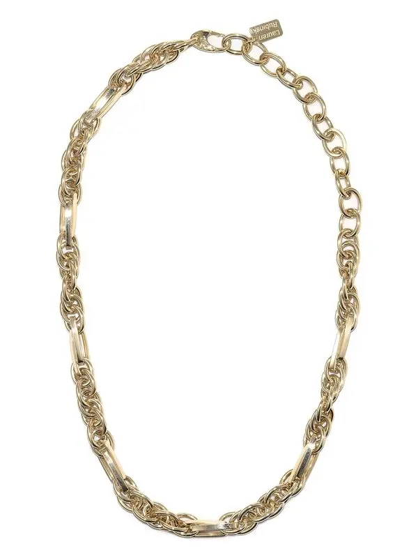 Lauren Rubinski 14kt Yellow Mixed Link Chain Necklace - Gold