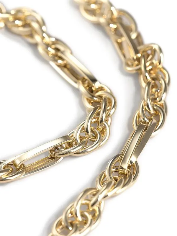 Lauren Rubinski 14kt Yellow Mixed Link Chain Necklace