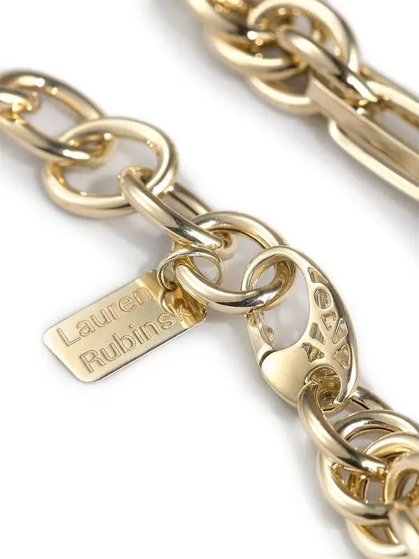 Lauren Rubinski 14kt Yellow Mixed Link Chain Necklace