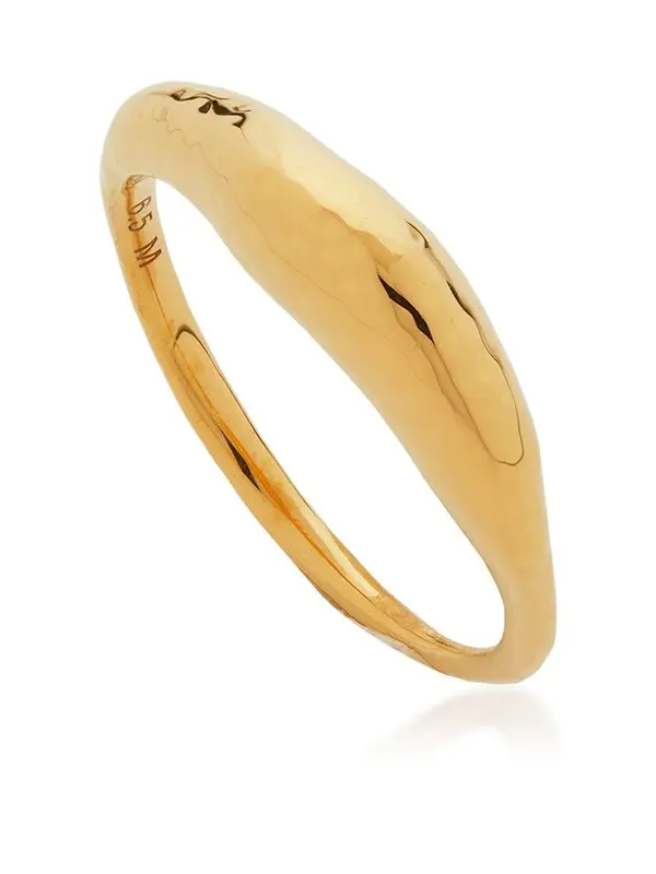 Monica Vinader Deia Hammered-effect Ring - Gold