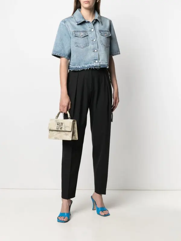 Off-White Formal Straight Leg Trousers