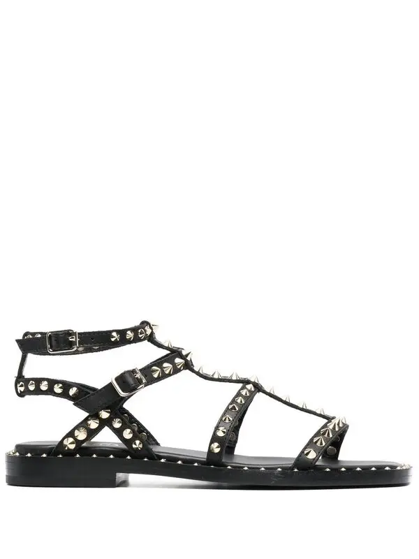 Ash Maeva Studded Sandals - Black