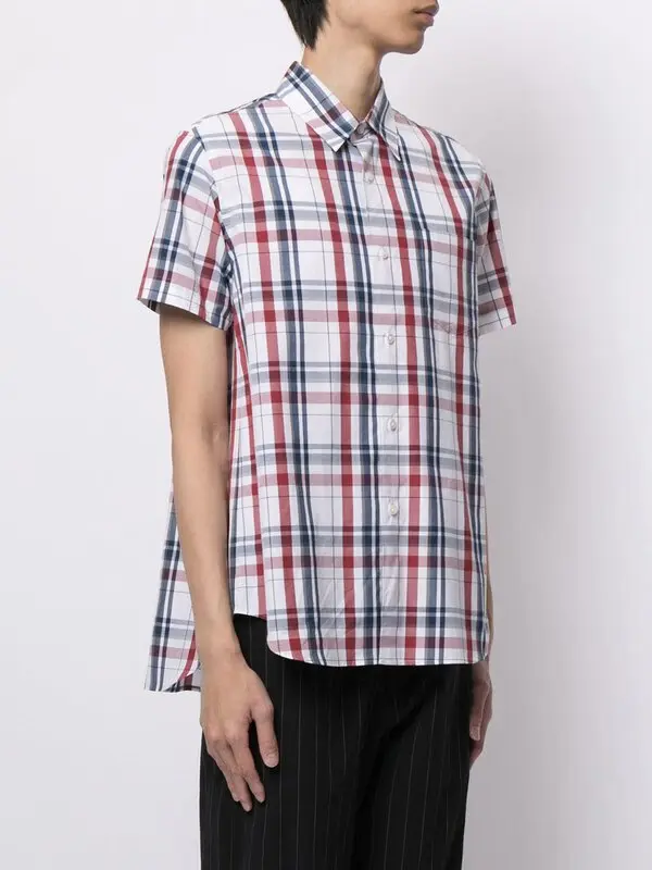 FUMITO GANRYU Plaid-check Print Shirt
