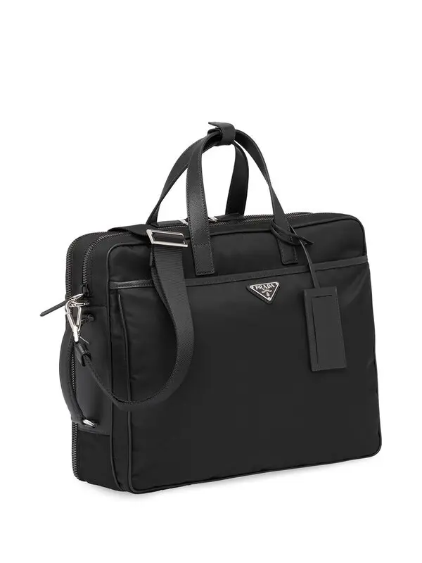 Prada Re-nylon And Saffiano Leather Briefcase