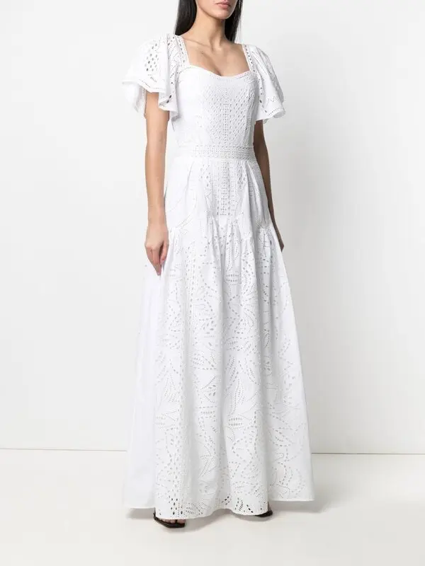 Alberta Ferretti Embroidered Maxi Dress