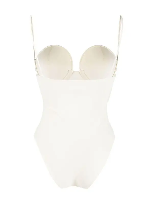 Magda Butrym Sweetheart Neckline One-piece Swimsuit - Neutrals