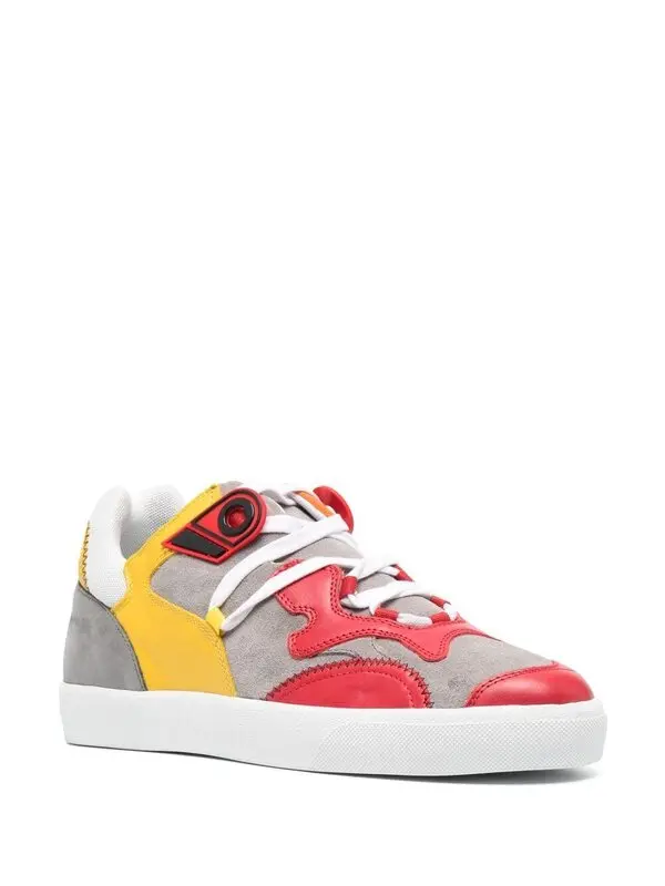 N°21 Gymnic" Panelled Sneakers - Red