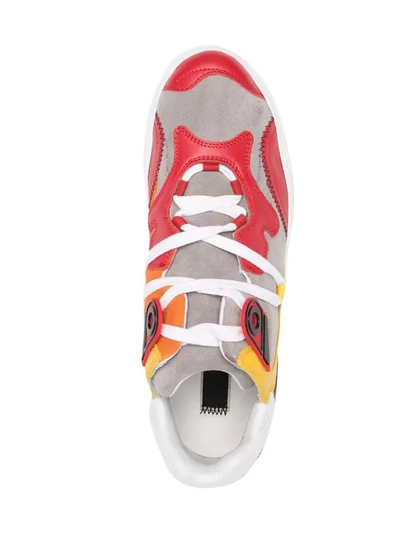 N°21 Gymnic" Panelled Sneakers - Red