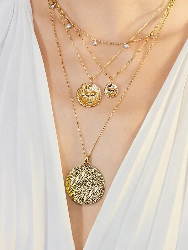 Monica Vinader Siren Large Coin Pendant