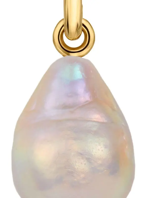 Monica Vinader Nura Baroque Pearl Pendant Charm - Gold